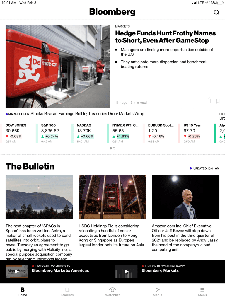 Bloomberg News App Design Analysis | Blue Label Labs