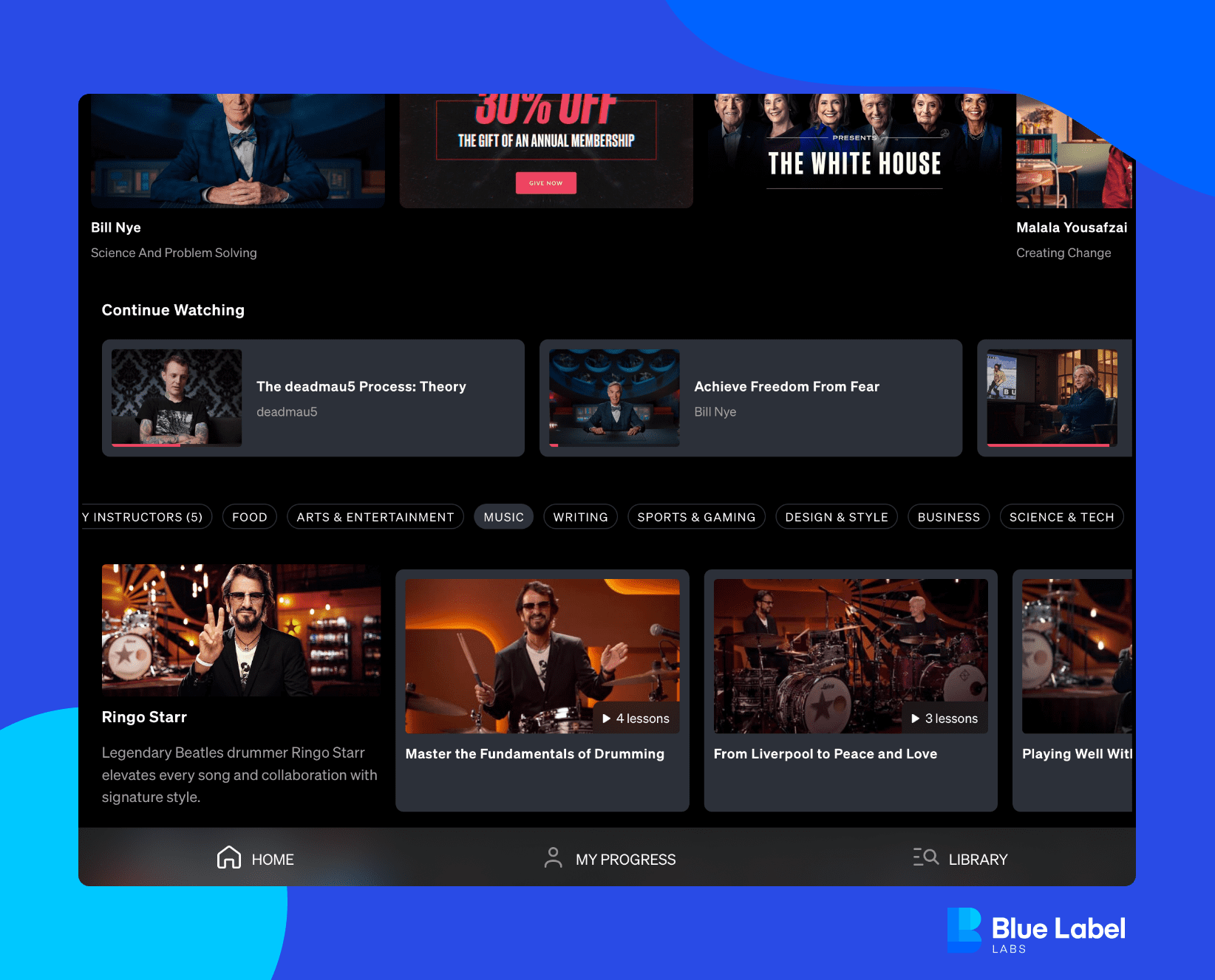 A Deep-dive Review of the MasterClass App - Blue Label Labs